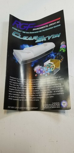 RGF Clear Sky DM Self Cleaning Indoor Air Treatment Unit | eBay