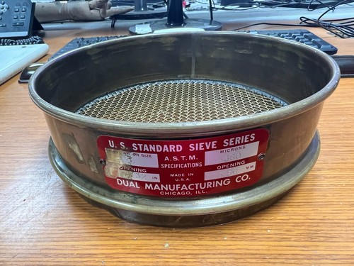 👀 DUAL MFG. CO. NO. 6 US STANDARD SIEVE SERIES 3.36 OPENING MM 0.132 ...