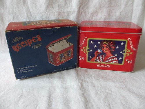 Vintage Coca-Cola Recipe Tin, Coke Collectible Storage/Recipes/Original ...