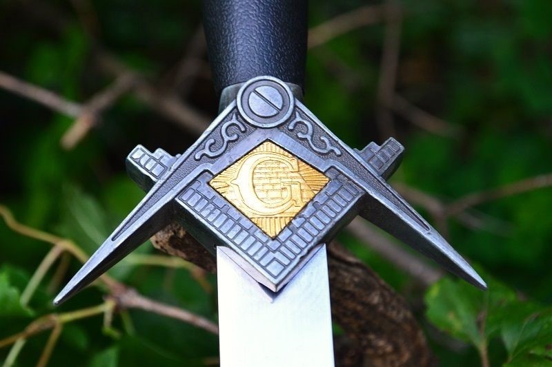 Ceremonial Masonic Dagger - Mason - Short Sword - Freemason - Square ...