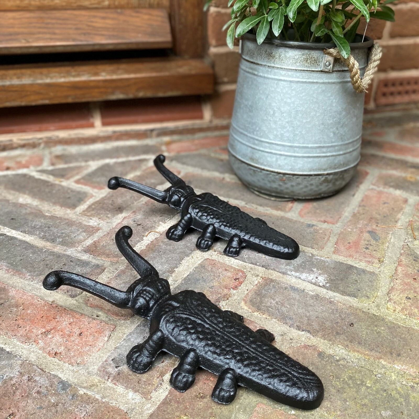 Set of 2 Cast Iron Beetle Boot Jack Wellie Shoe Pull Remover Wellington ...