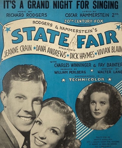 It's A Grand Night For Singing Sheet Music Rodgers & Hammerstein State ...
