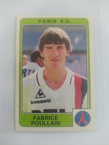 PANINI FOOTBALL 86 - #250 FABRICE POULLAIN - PSG - PARIS SAINT-GERMAIN ...