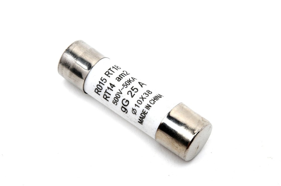 10x38mm R015 1 to 20 Pcs White Ceramic Fuse 1 to 32A 500V 10 x 38 RT18 ...