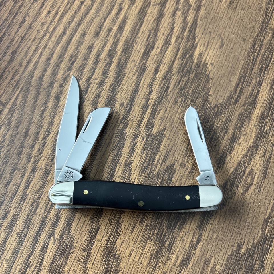 Case XX - Medium Stockman - 3 Knives - 2318 CS Black Synthetic | eBay