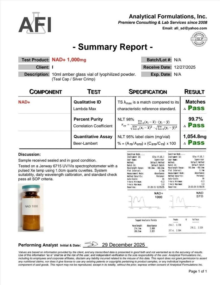 NAD 1000-research powder | eBay
