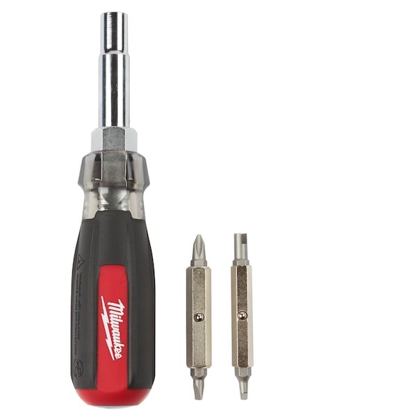 Milwaukee Tool 48-22-2881 13In1 Cushion Grip Screwdriver W/Schrader Bit ...