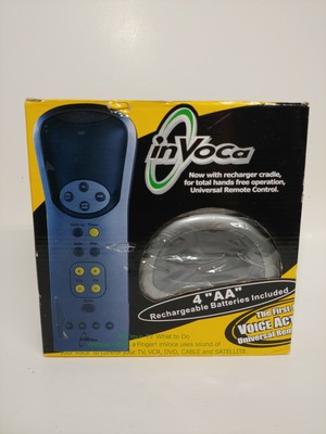 Invoca Voice Activated Universal Remote Control 4 in 1 Rechargeable TV ...
