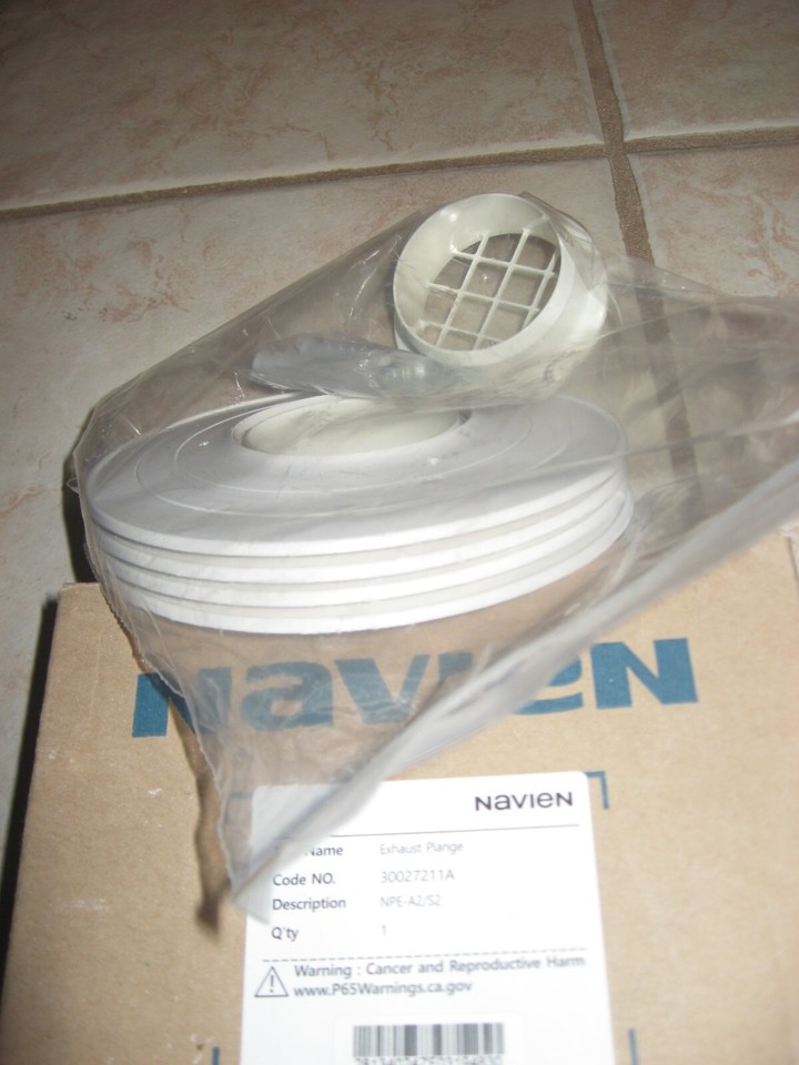 NEW Navien 30027211A 2" Exhaust Flange NPE-A2/S2 Complete Kit | eBay