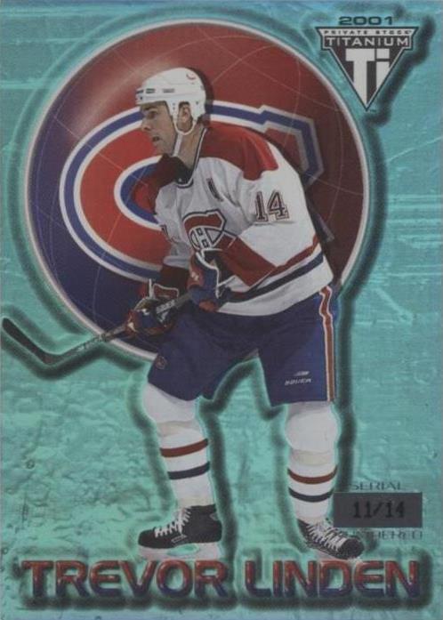 2000-01 Pacific Private Stock Titanium - Trevor Linden #48 Blue /14 for ...