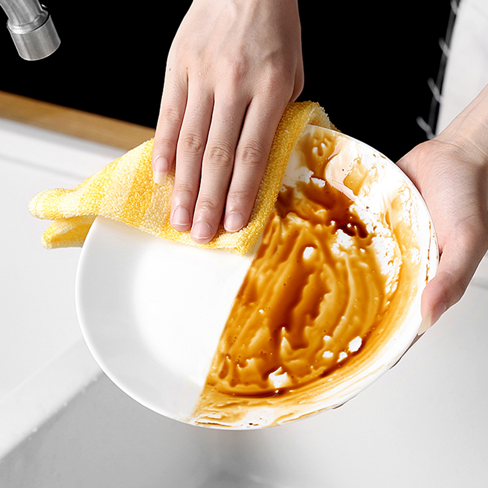 5pcs Dishclout Square Multifunctional Small Dish Rag Scratch-free | eBay