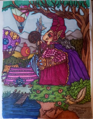 9"x12" Full Color Original Fantasy Female Dwarf Art Pencil And Ink OOAK ...