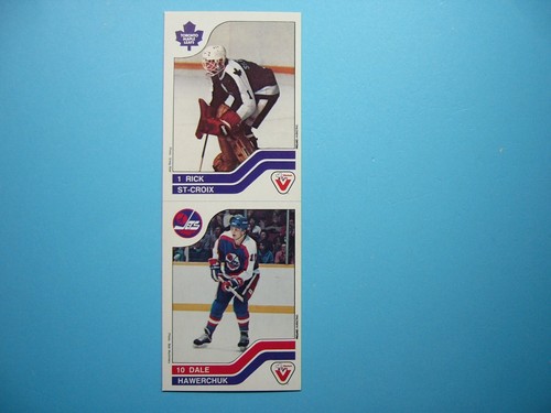 1983/84 VACHON HOCKEY CARD PANEL #98 RICK ST CROIX #126 DALE HAWERCHUK ...