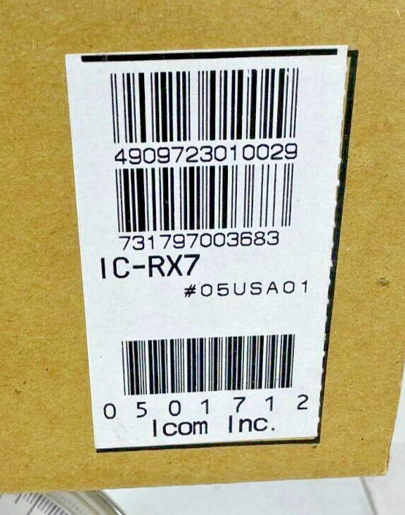 NEW ICOM IC-RX7 Wideband HT Receiver NEW IN BOX | eBay