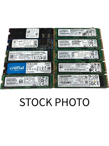 Lot of (10) 256GB NVMe PCIe M.2 2280 SSD - Solid State Drives Major ...