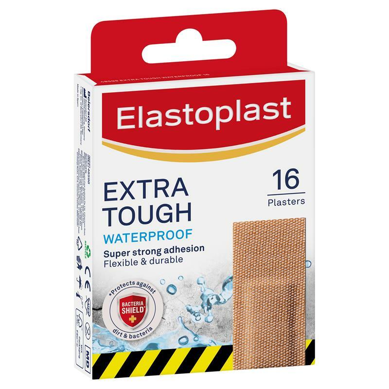 2 x Elastoplast Extra Tough Waterproof Plaster Hi Dry Tex 16 Plaster ...