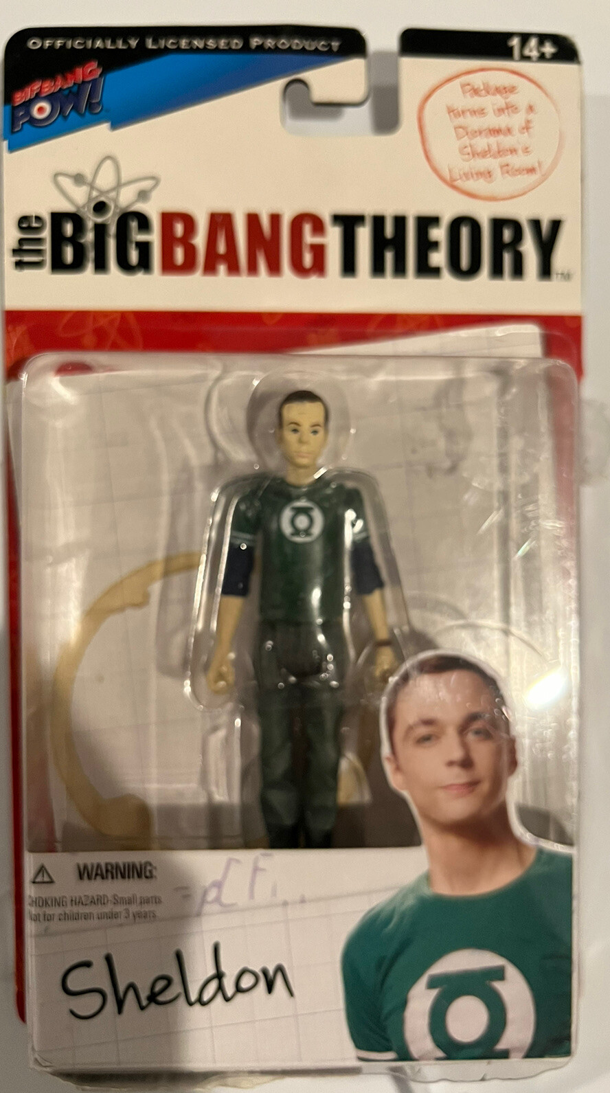 The Big Bang Theory Sheldon Cooper Action Figure Green Lantern Shirt ...