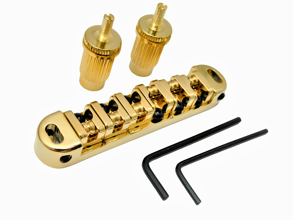 Wilkinson LOCKING ROLLER Bridge for Les Paul® Epiphone® Guitar - GOLD ...