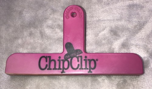 Vintage The Original Chip Clip Chip Bag Clip PINK 6” | eBay