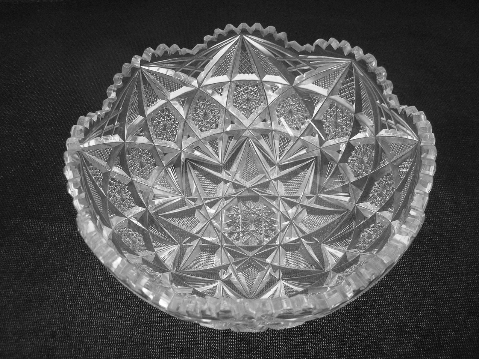 American Brilliant Cut Glass 1876-1916 Star Rosetta by William C ...