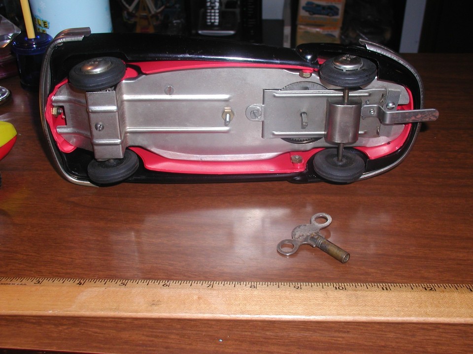 Vintage 1940s Toy Founders Inc Kar Kit Futuristic Car Red/Black/Wind-up ...