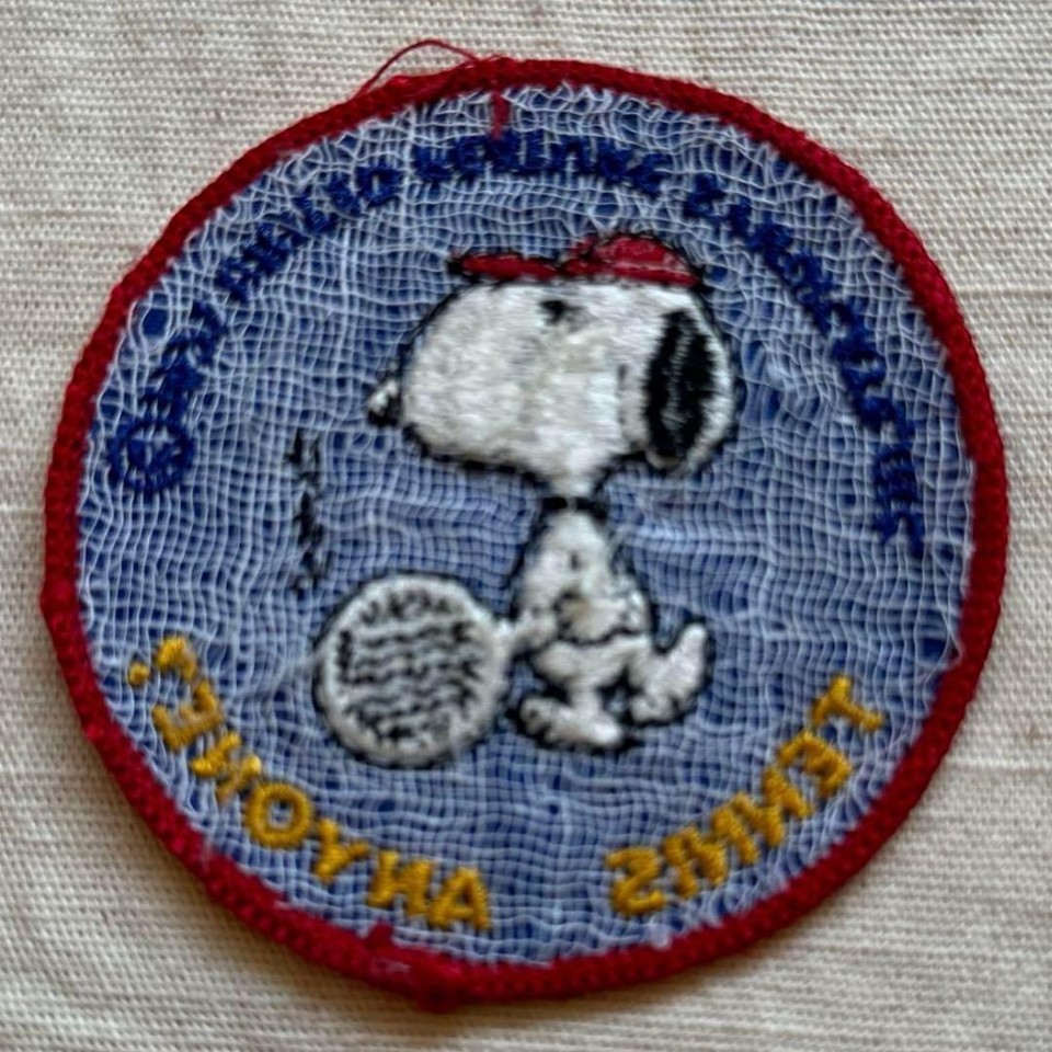 70s USA Patch ©️1971 VINTAGE SNOOPY TENNIS | eBay UK