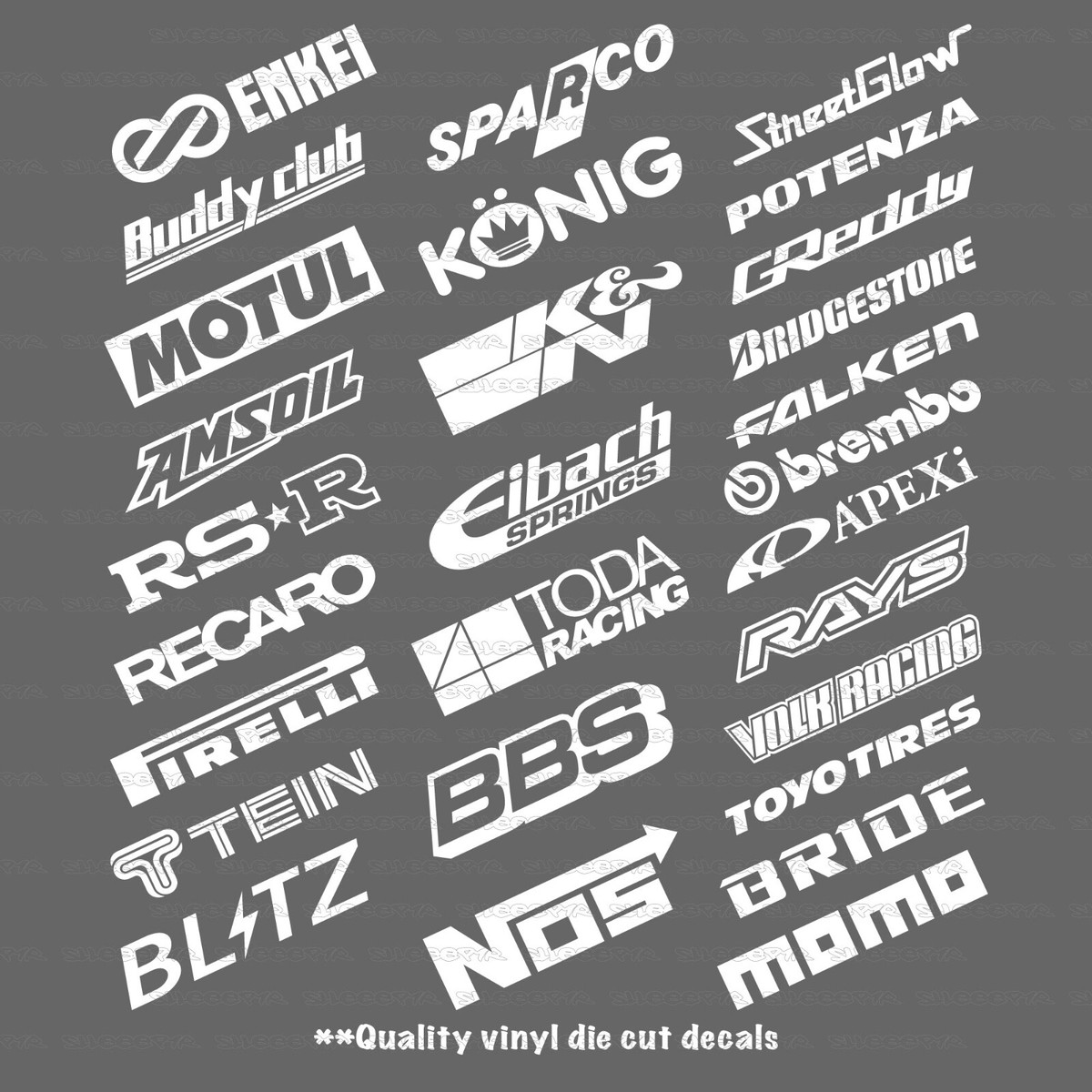 Car Racing Logos Stickers