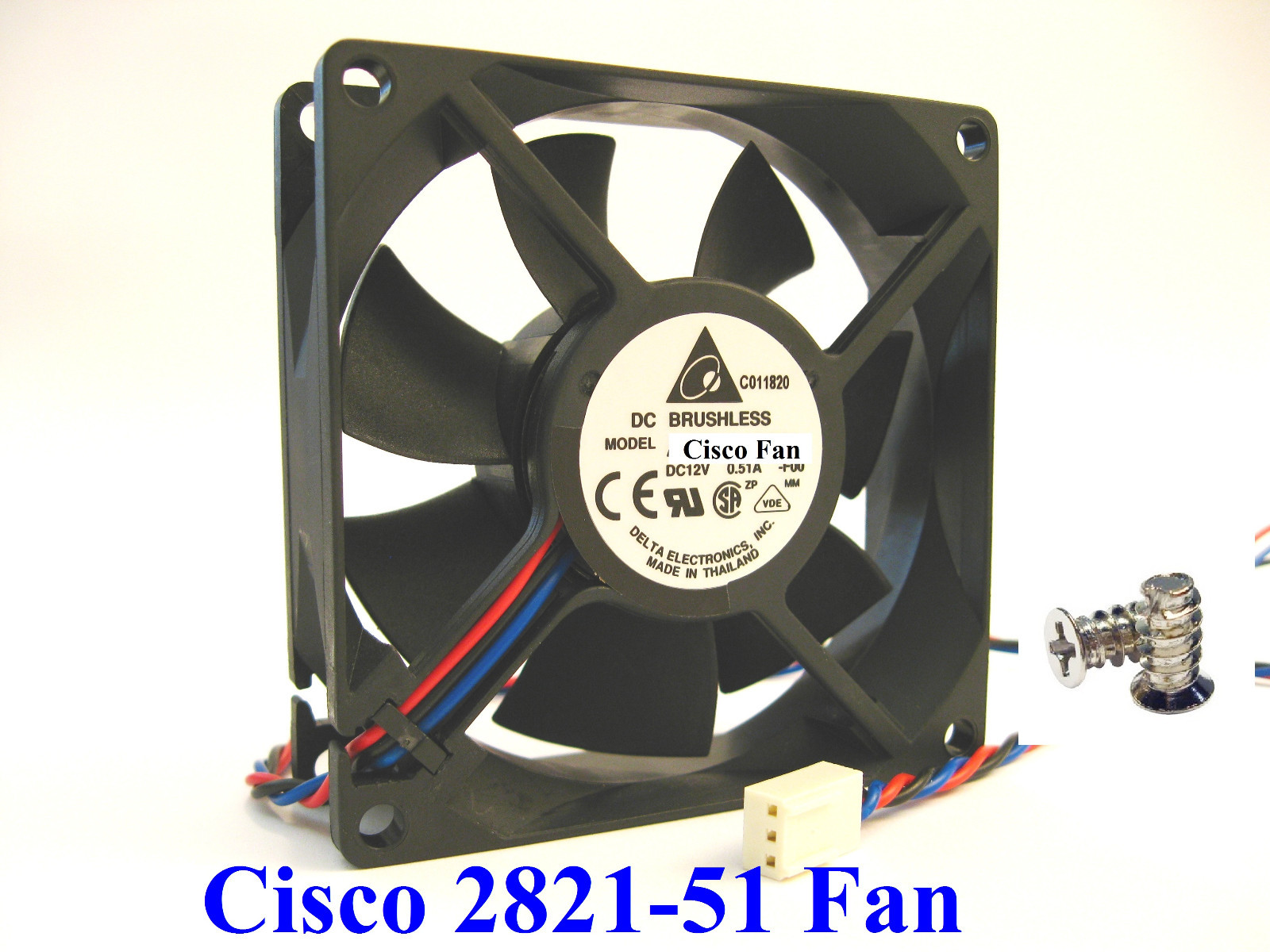 1x New Original Fan for Cisco 800-23841-01 2821 2851 3825, ACS-2821-51 ...