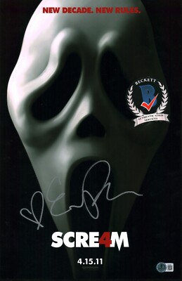 EMMA ROBERTS SIGNED SCREAM 4 GHOSTFACE 11X17 PHOTO BECKETT BAS COA | eBay