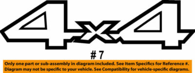 75473-0C030 Toyota Plate, rear body name, no.2 754730C030, New Genuine ...