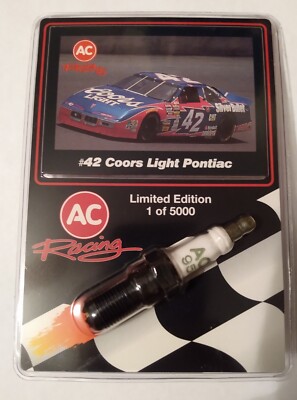 1995 NASCAR AC Delco #42 Coors Light Pontiac Spark Plug & Card | eBay