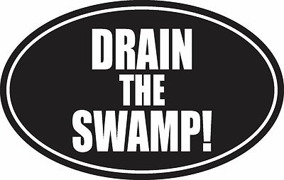 TRUMP DRAIN THE SWAMP DECAL WINDOW BUMPER STICKER POLITICAL | eBay