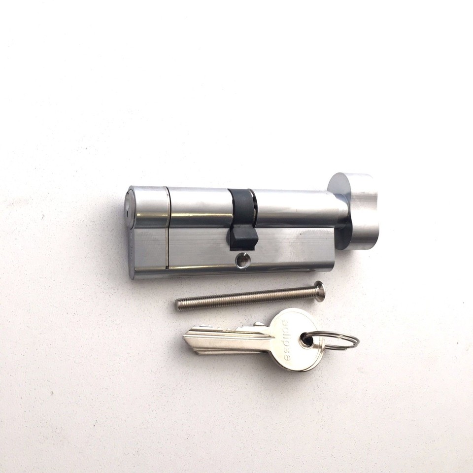 Eclipse Satin EURO Profile Cylinder inc 3 Keys Upvc Aluminium Door Lock ...