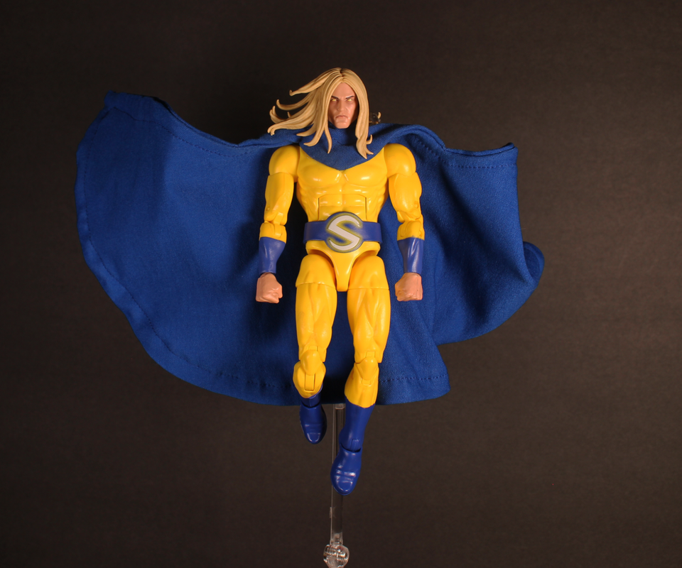 1/12 scale wired cape for Sentry Marvel Legends | eBay
