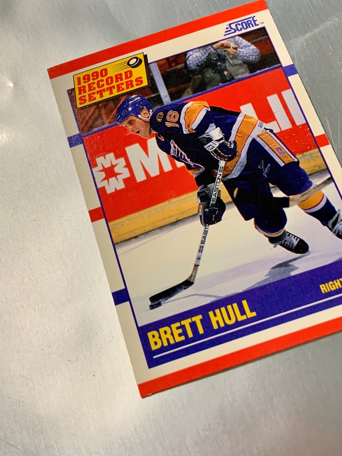 Brett Hull 1990 Score Hockey Trading Card | "RED DOT ERROR" Scoring ...