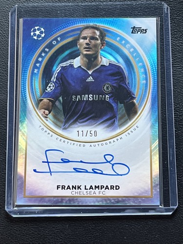 2025-26 Topps UCL Marks of Excellence Frank Lampard On Card Auto Gold ...
