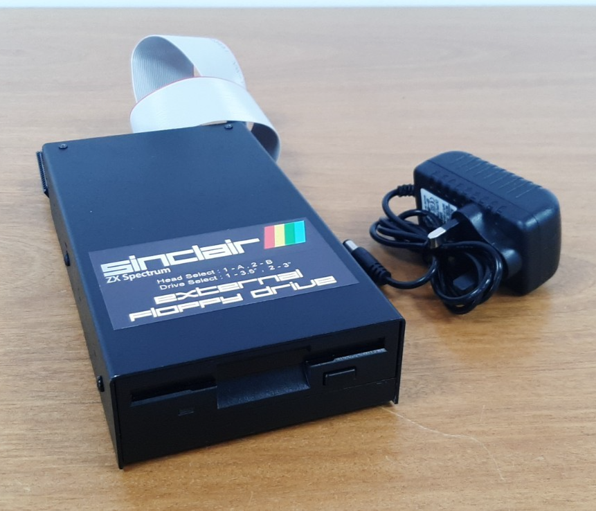 Sinclair ZX Spectrum 128k +3 External 3.5" Floppy Drive & PSU ...