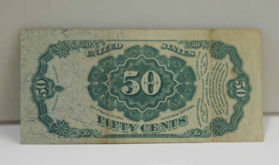 1875 US FRACTIONAL CURRENCY 50 Cents NOTE CRAWFORD XF | eBay