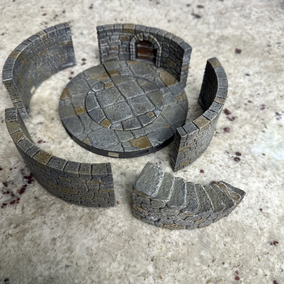 Dwarven Forge - Castle Fieldstone 6in Tower Segment Addition . A Must ...