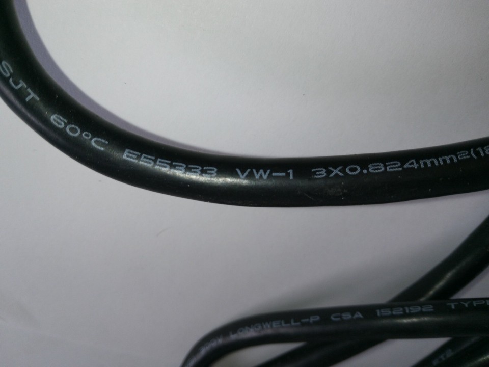 Longwell (LS-13) 10-Amp/125-Volt Power Supply Cable - Black (E55349) | eBay