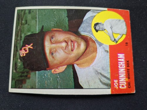 1963 Topps Baseball Card # 100 Joe Cunningham - Chicago White Sox (VG ...
