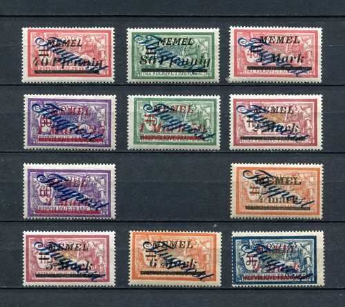 MEMEL Lithuania Klaipeda 1922 Mi. 72-83 Sc. C8-C17 without 79 MLH*-MNH ...