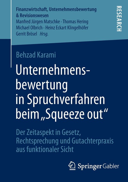 Unternehmensbewertung in Spruchverfahren Beim "Squeeze Out" von Behzad ...