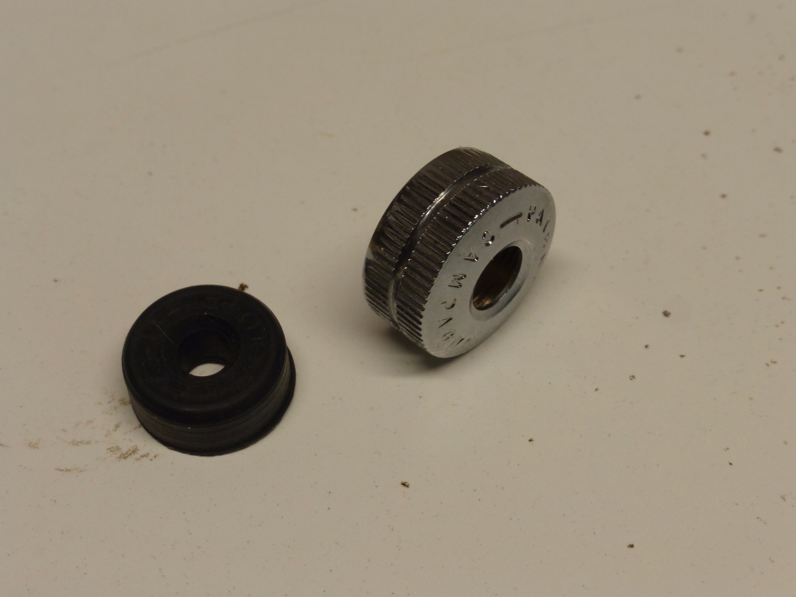 Vintage Campagnolo #1030 Model Steel Pump End Cap and Rubber Washer ...