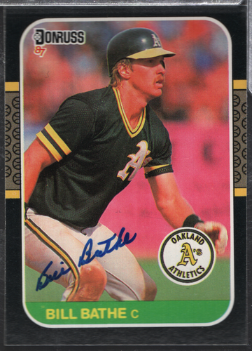 Bill Bathe Athletics Autographed 1986 Leaf #281 w/COA 122923NPCD62 | eBay