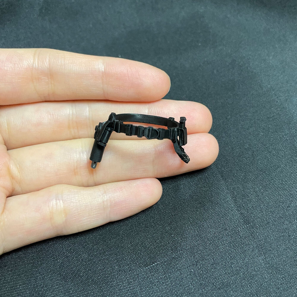 1/18 Black Pistol Belt Waist Belt with Gun For 3.75" Action Figure | eBay