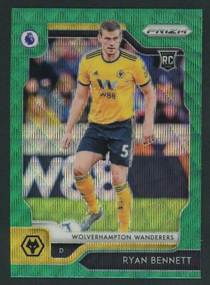 2019-20 Panini Prizm EPL Ryan Bennett Rookie RC Green Wave Holo #171 ...