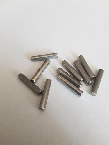 10 solid 303 stainless Steel Dowel / Pin ISO 2338A/1998 4mm Dia 20mm ...