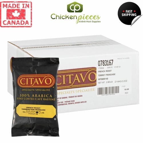 Citavo Coffee Ground French Roasted Fine 64g/2.25oz(21/Case)-Canadian ...