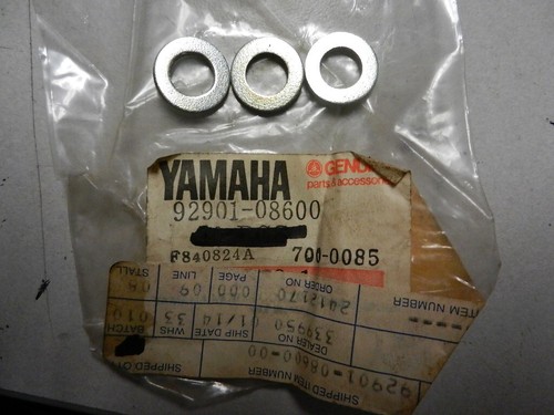 NOS Yamaha Washers 77-83 DT100 78-81 DT175 77-79 DT250 92901-08600 Qty3 ...